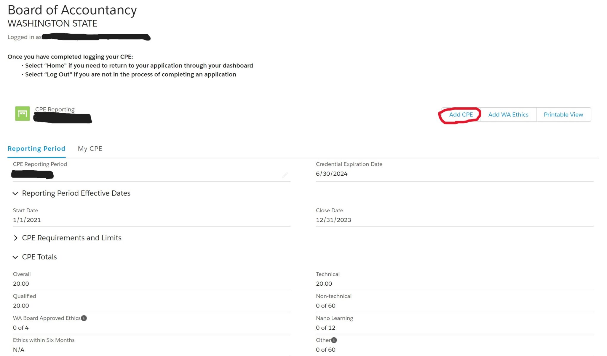 USCPAライセンス「CPE Tracker」の記録方法【ワシントン州の場合】 | USCPAどこのブログ