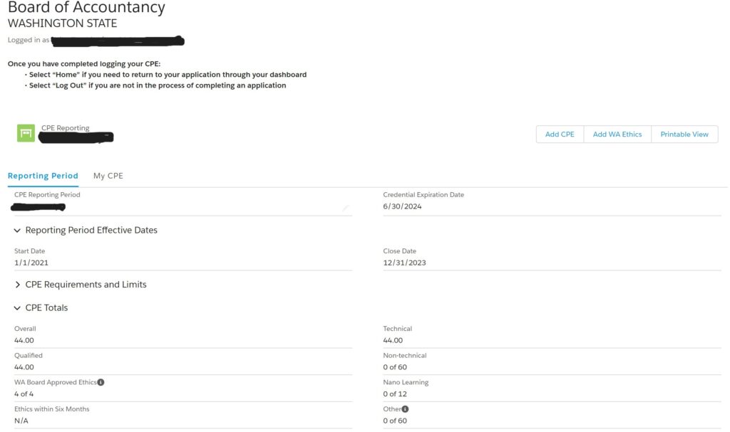 USCPAライセンス「CPE Tracker」の記録方法【ワシントン州の場合】｜USCPAどこのブログ