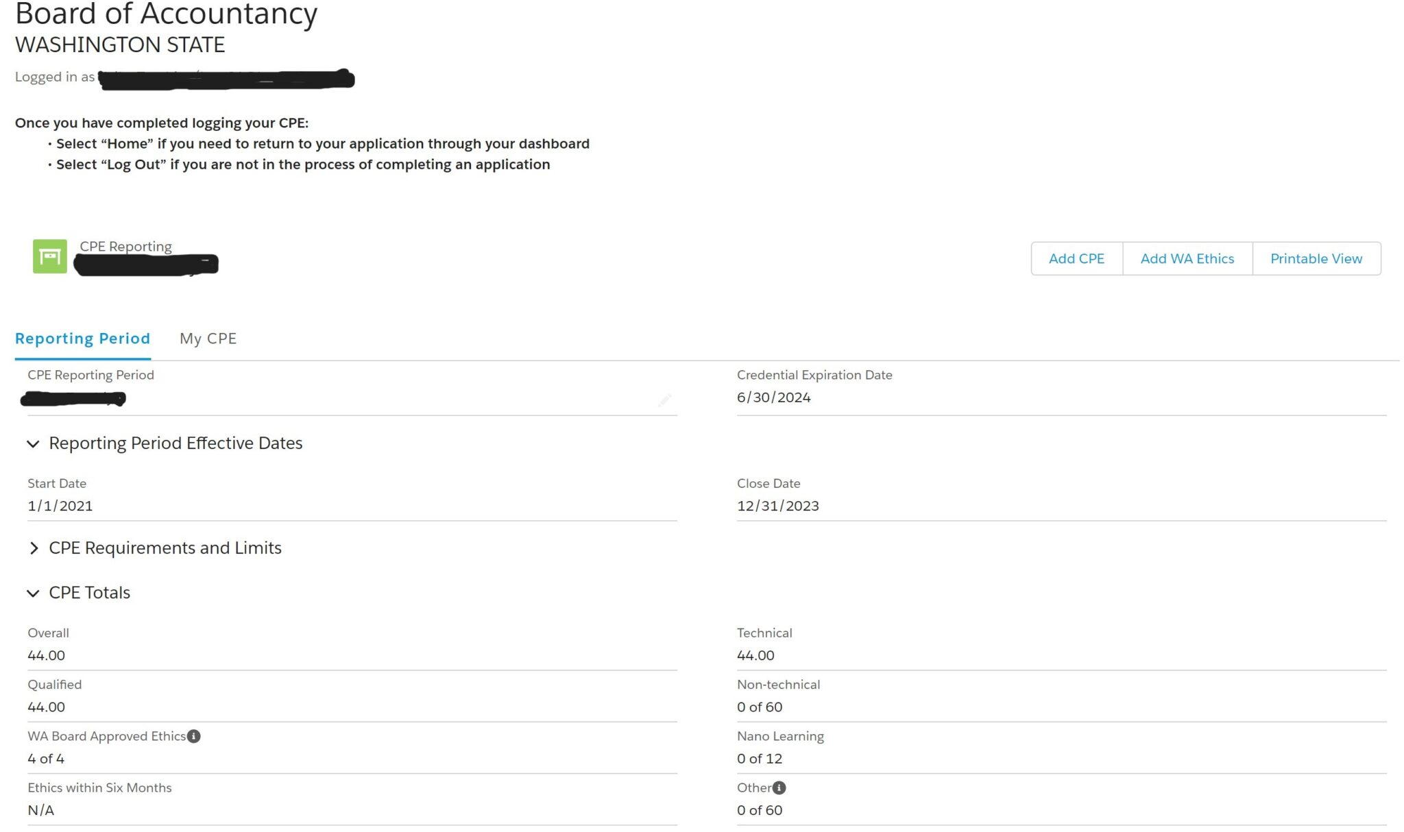USCPAライセンス「CPE Tracker」の記録方法【ワシントン州の場合】｜USCPAどこのブログ